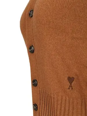 AMI Paris De Coeur Wool Cardigan