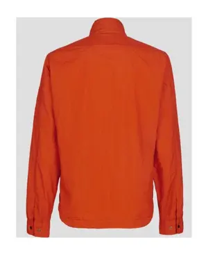 C.P. COMPANY Logo-patch Funnel Neck Jacket - Red