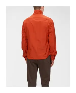 C.P. COMPANY Logo-patch Funnel Neck Jacket - Red
