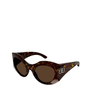 Balenciaga Hourglass Round Sunglasses