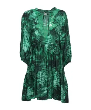 Ermanno Scervino Leaf Printed Dress