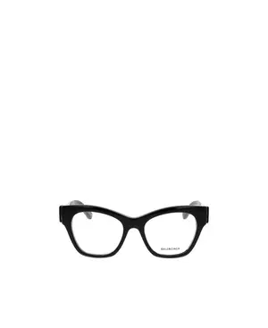 Balenciaga Cat Eye Frame Eyeglasses - Black