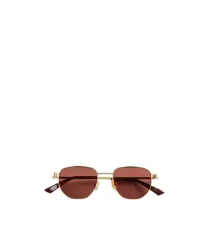 Bottega Veneta Octagonal Frame Sunglasses - Brown