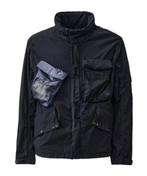 C.P. COMPANY 50 Fili Gum Lens-detailed Jacket - Black