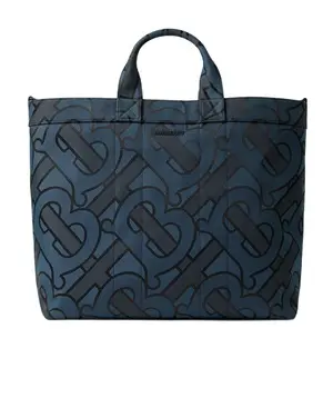 Burberry Ormond Monogram-jacquard Tote Bag - Black