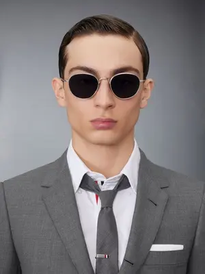 Thom Browne Round Frame Sunglasses