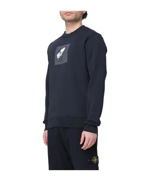 Stone Island Round Neck Long Sleeve Sweater