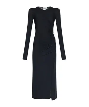 Isabel Marant Étoile Long Sleeve Gathered Midi Dress