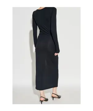 Isabel Marant Étoile Long Sleeve Gathered Midi Dress