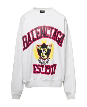 Balenciaga Round Collar Long Sleeve Sweater
