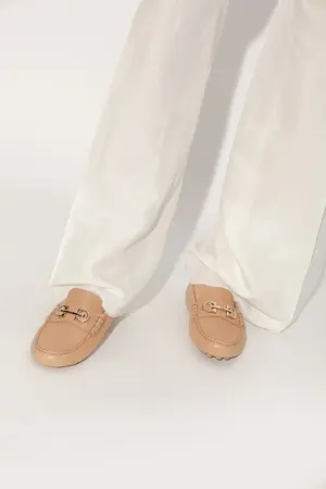 FERRAGAMO Doppio Gancini Driver Loafers