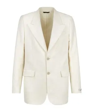 Fendi Single Breasted Ff Motif Blazer