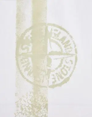 Stone Island Logo Printed Crewneck T-shirt