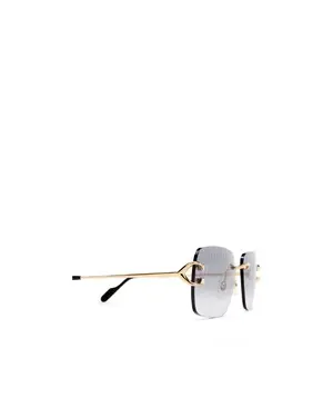 Cartier Rimless Square Sunglasses