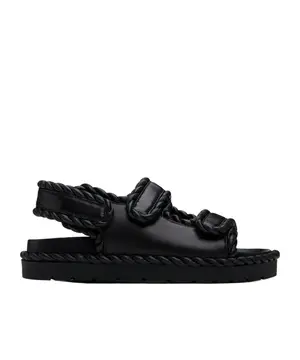 Bottega Veneta Jack Woven Flat Sandals