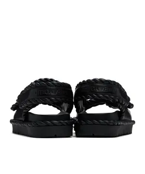Bottega Veneta Jack Woven Flat Sandals