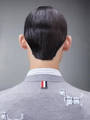 Thom Browne 4-bar V-neck Hector Cardigan