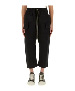 Rick Owens Creatch Drop-crotch Trousers - Black