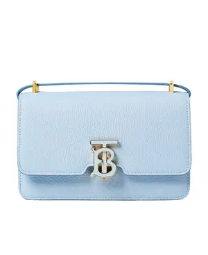 Burberry Mini Tb Bag In Grained Leather