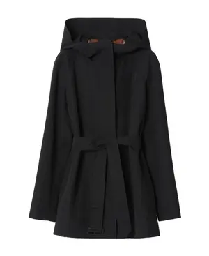 Burberry Belted-waist Hooded Coat