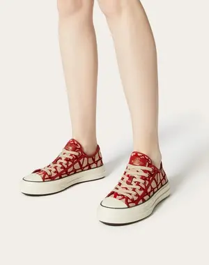 Valentino Garavani Toile Iconographe Totaloop Low-top Trainers