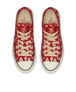 Valentino Garavani Toile Iconographe Totaloop Low-top Trainers
