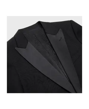 Celine Classic Tux Jacket In Grain De Poudre Wool