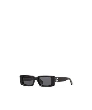 Off-White Square Frame Sunglasses With Logo Detail - Gray