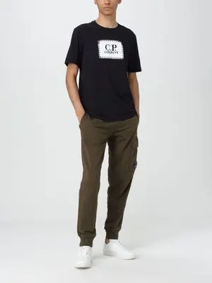 C.P. COMPANY Lens-detail Cotton Track Pants - Brown