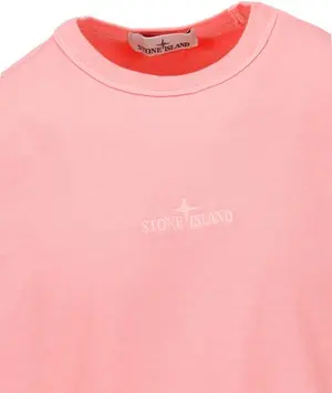Stone Island Embroidered-logo T-shirt - Pink