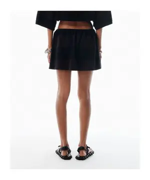 Alexander Wang Striped Miniskirt With Logo Detail