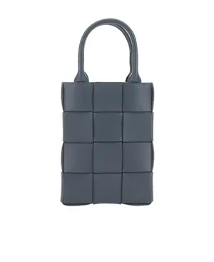Bottega Veneta Woven Leather Shoulder Bag - Lightning Ash