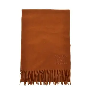 Max Mara Monogram-embroidered Cashmere Stole