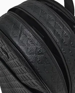 Emporio Armani Embossed Eagle Logo Backpack