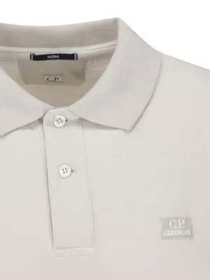 C.P. COMPANY Embroidered-logo Cotton Polo Shirt