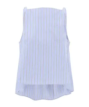 Sacai Boat Neck Pleated Poplin Camisole