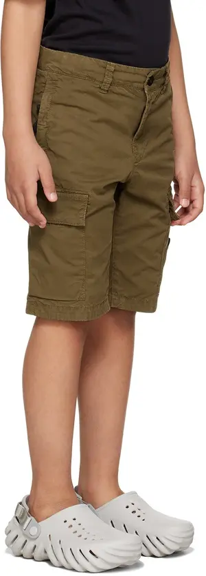 Stone Island Logo Patch Cargo Shorts