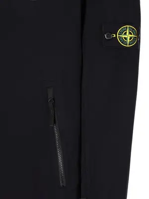 Stone Island Compass Patch Hoodie - Blue