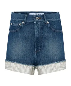 A.p.c. Mid Rise Shorts For Women