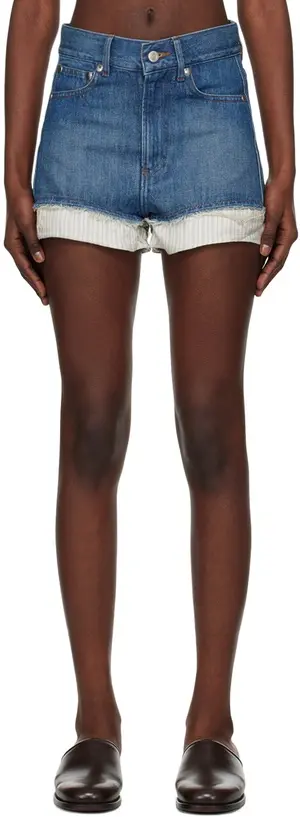 A.p.c. Mid-rise Layered Denim Shorts