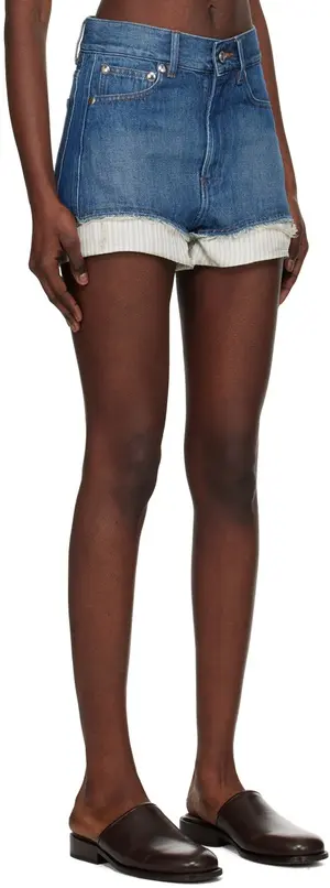 A.p.c. Mid-rise Layered Denim Shorts