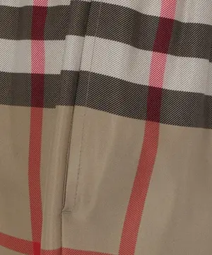 Burberry Checked Elasticated Waist Shorts