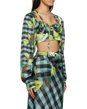 Ottolinger Lemon Check Print Blouse