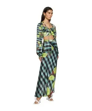 Ottolinger Lemon Check Print Blouse
