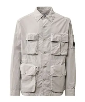C.P. COMPANY Lens-detail Shirt Jacket - Gray