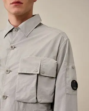 C.P. COMPANY Lens-detail Shirt Jacket - Gray