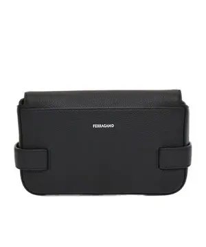FERRAGAMO Gancini Buckle Messenger Bag