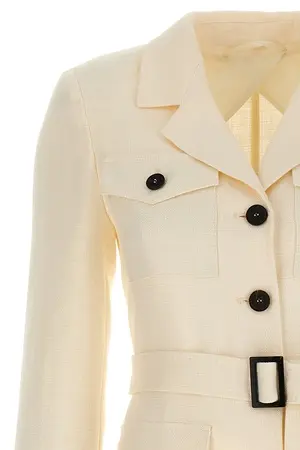 Max Mara Belted Button Detail Casual Jacket