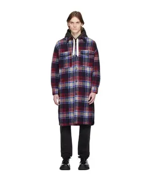 Isabel Marant Étoile Kotajo Checked Long Sleeve Coat