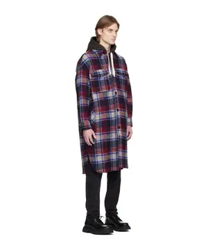 Isabel Marant Étoile Kotajo Checked Long Sleeve Coat